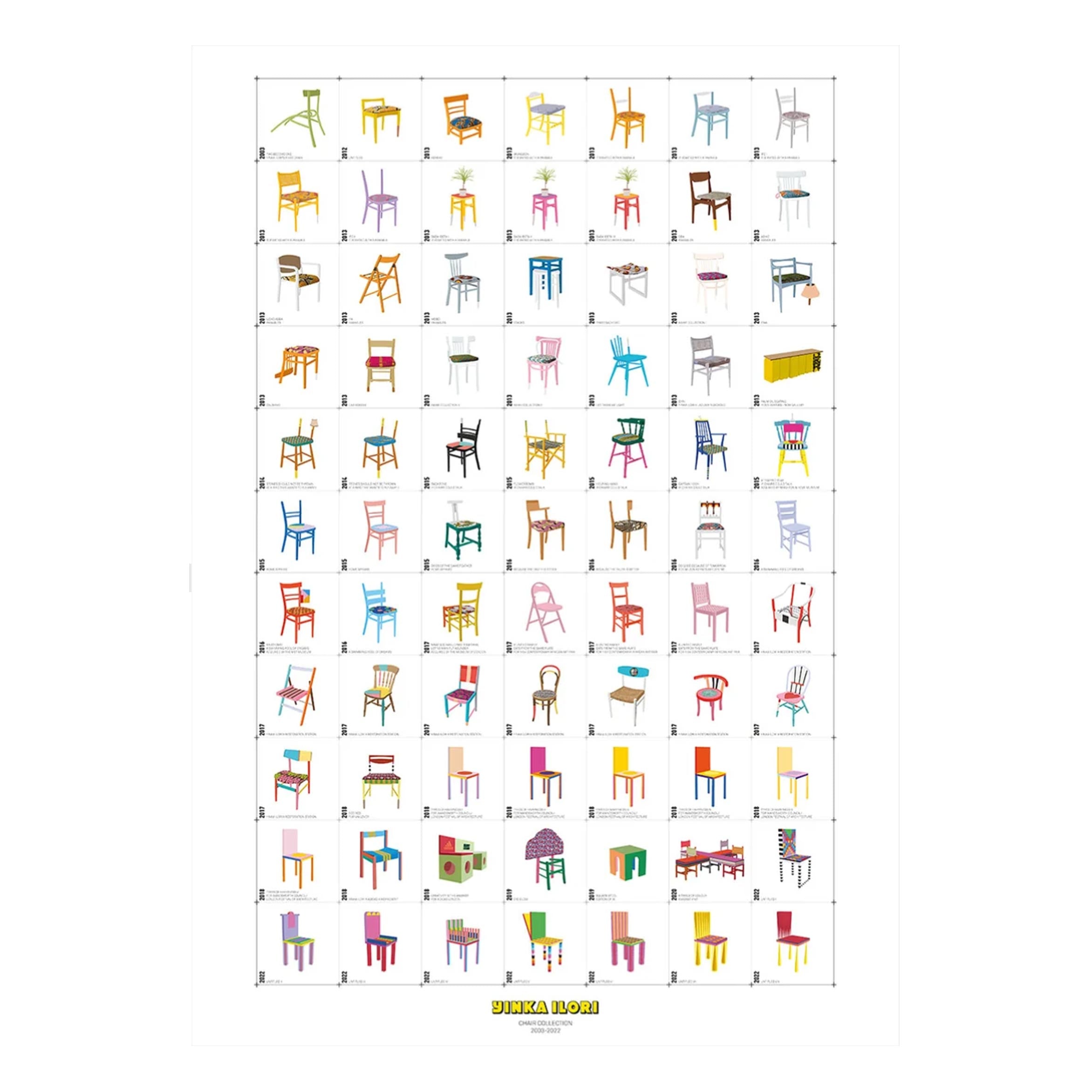 Chair Collection Poster by Yinka Ilori - limited edition of 200 – Salts ...