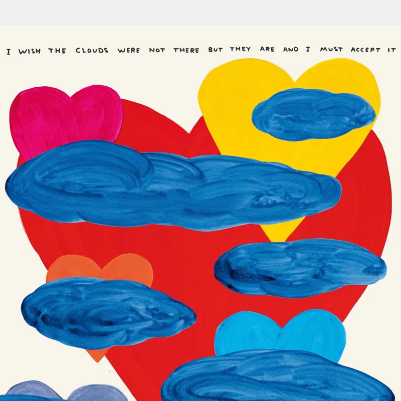 I Wish The Clouds Were Not There (2024) poster by David Shrigley ...