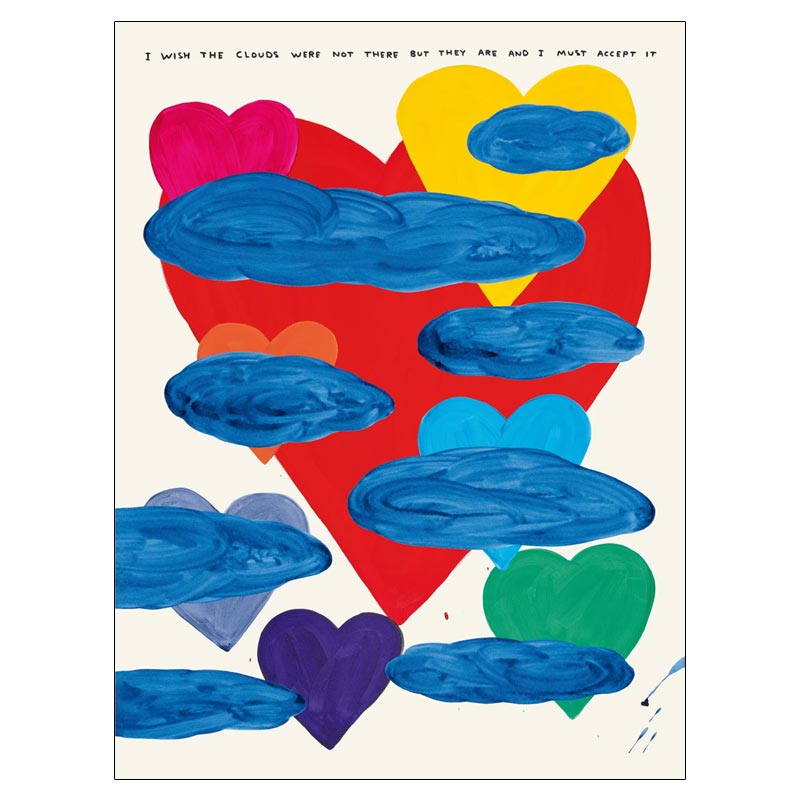 I Wish The Clouds Were Not There (2024) poster by David Shrigley ...