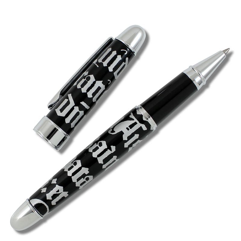 Gothic Script Silver Standard Roller Ball pen, des. Rod Dyer for ACME ...
