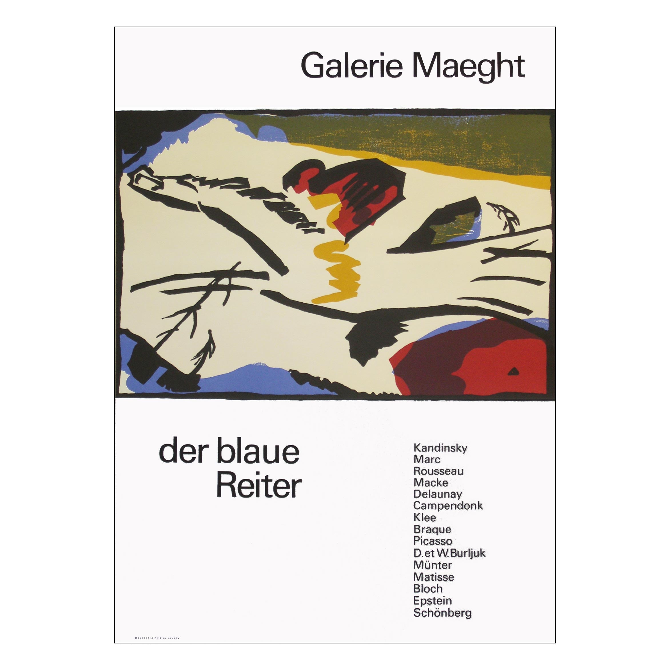 Der Blaue Reiter (The Blue Rider) poster by Wassily Kandinsky – Salts ...