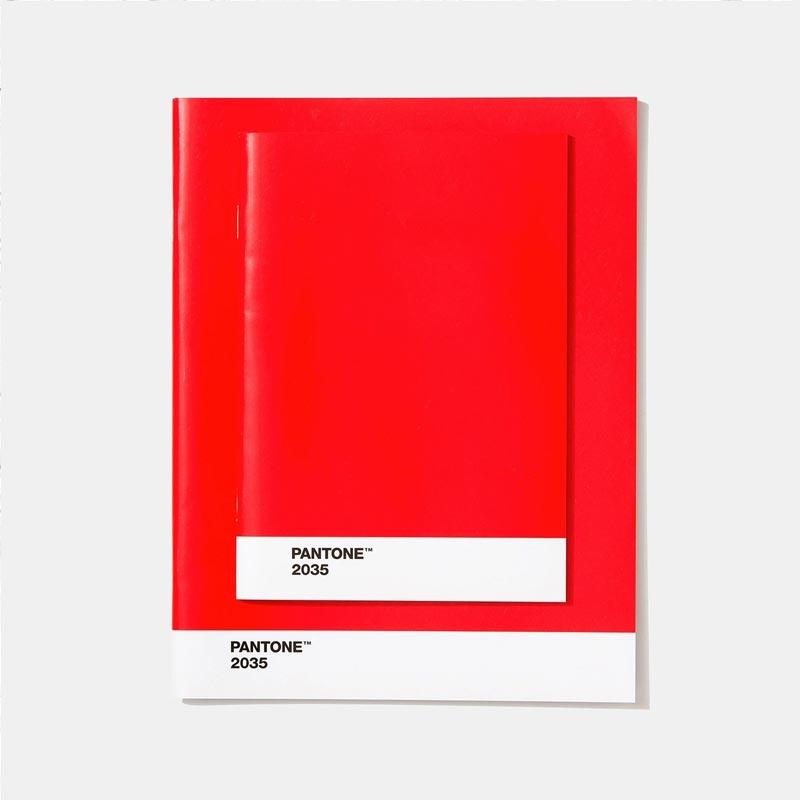 Pantone Notebook - Set of 2 - Red 2035 - by Pantone – Salts Mill Shop