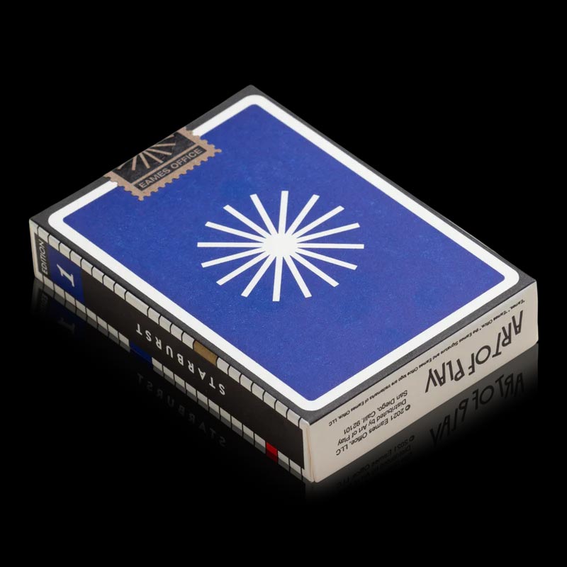 Charles and Ray Eames Starburst Blue Playing Cards by Art of Play ...