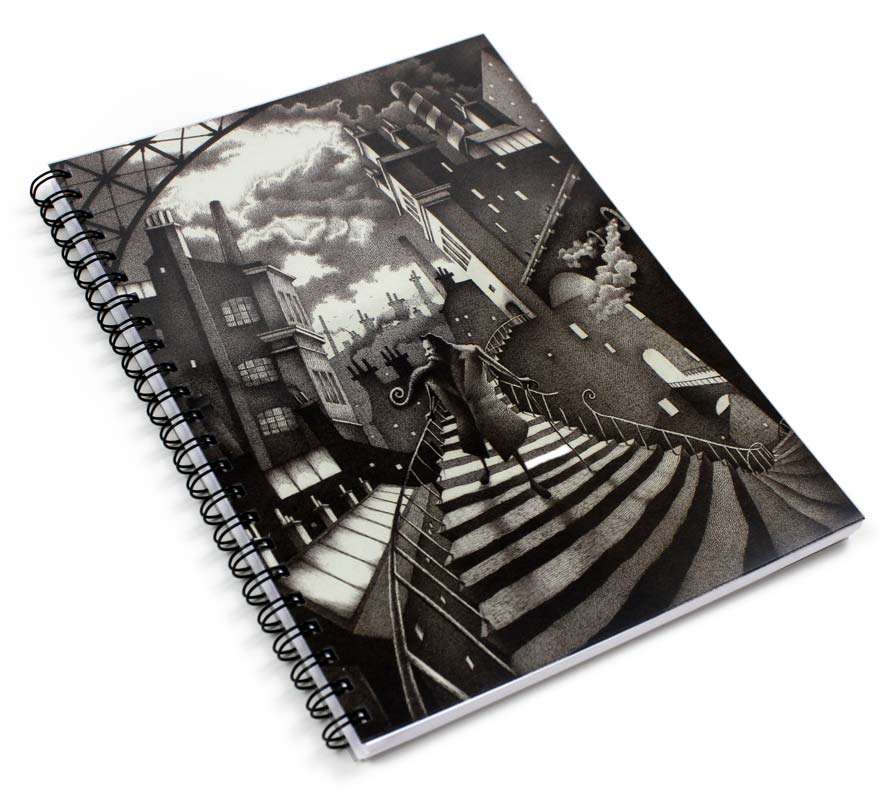 Titus Descends A4 spiral notebook by Nick Tankard – Salts Mill Shop